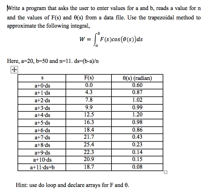 Solved Write a program that asks the user to enter values | Chegg.com