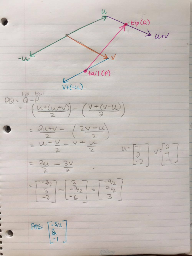 Solved If u and v are the vectors below, find the vector w | Chegg.com