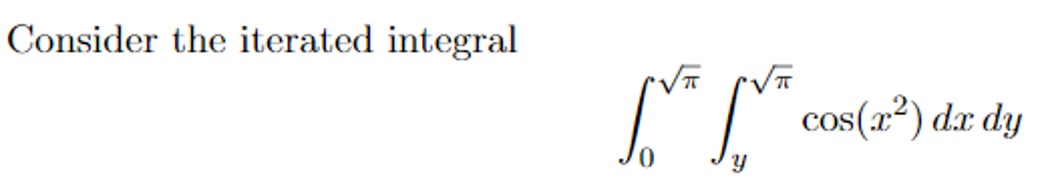 Solved Sketch the domain of integration, express the | Chegg.com
