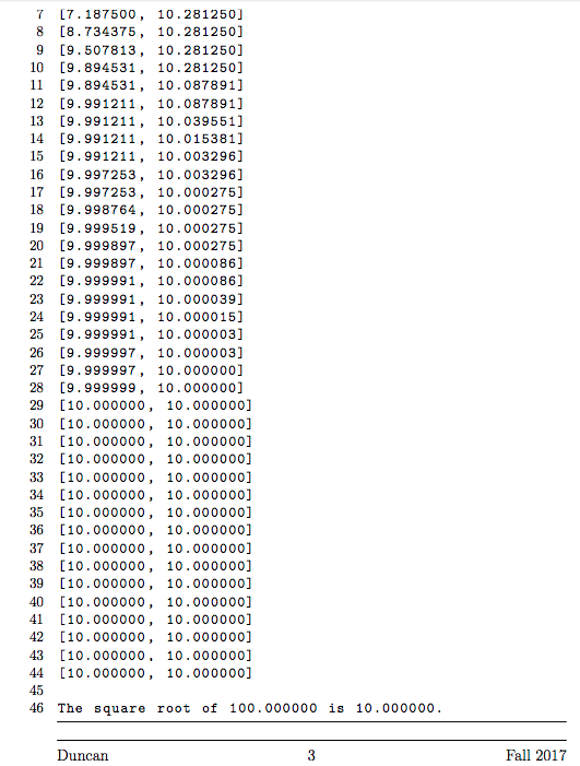 Solved Approximating a Square Root Using a Loop Out: 10/4 | Chegg.com