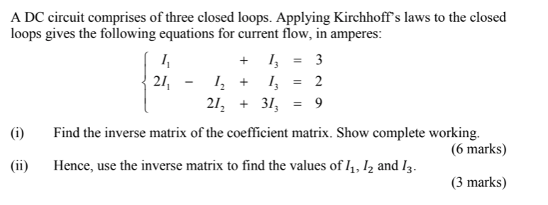 Solved A DC circuit comprises of three closed loops. | Chegg.com