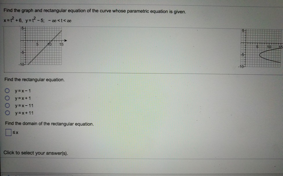 Solved Find the graph and rectangular equation of the curve | Chegg.com