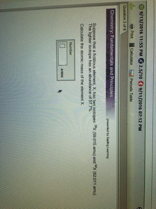 Solved Suppose that a fictitious element, X, has two | Chegg.com