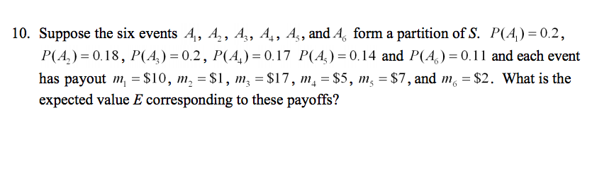 Solved Suppose the six events A1, A2,A3,A4,A5, and A6 form a | Chegg.com