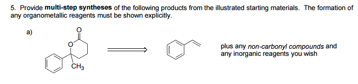 Solved Provide multi-step syntheses of the following | Chegg.com