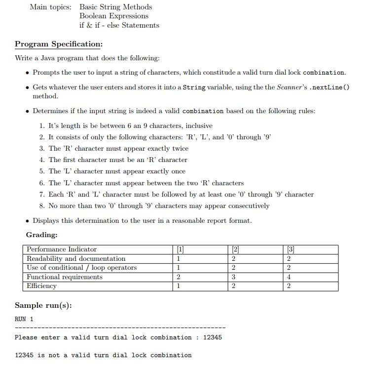 Solved Main topics: Basic String Methods Boolean Expressions | Chegg.com