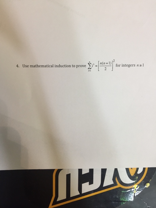 Solved Use mathematical induction to prove sigma^n _i=1 i^3 | Chegg.com Solved Use mathematical induction to prove sigma^n _i=1 i^3 | Chegg.com