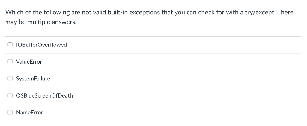 Solved Which of the following are not valid built-in | Chegg.com