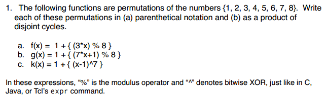 Solved PERMUTATION QUESTION PLEASE SHOW ALL | Chegg.com