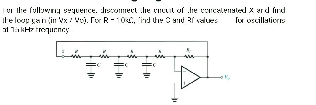 Solved For the following sequence, disconnect the circuit of | Chegg.com