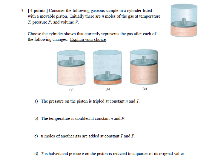 Solved 3. [4 points] Consider the following gaseous sample | Chegg.com