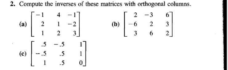 Compute the inverses of these matrices with | Chegg.com