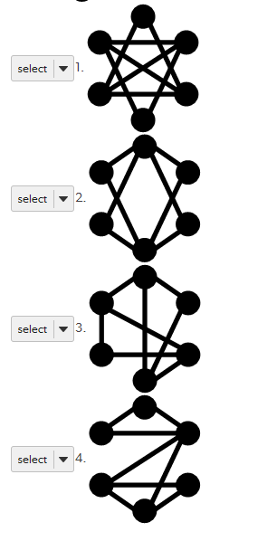 Solved Match each graph with its complement. A. B. C. | Chegg.com