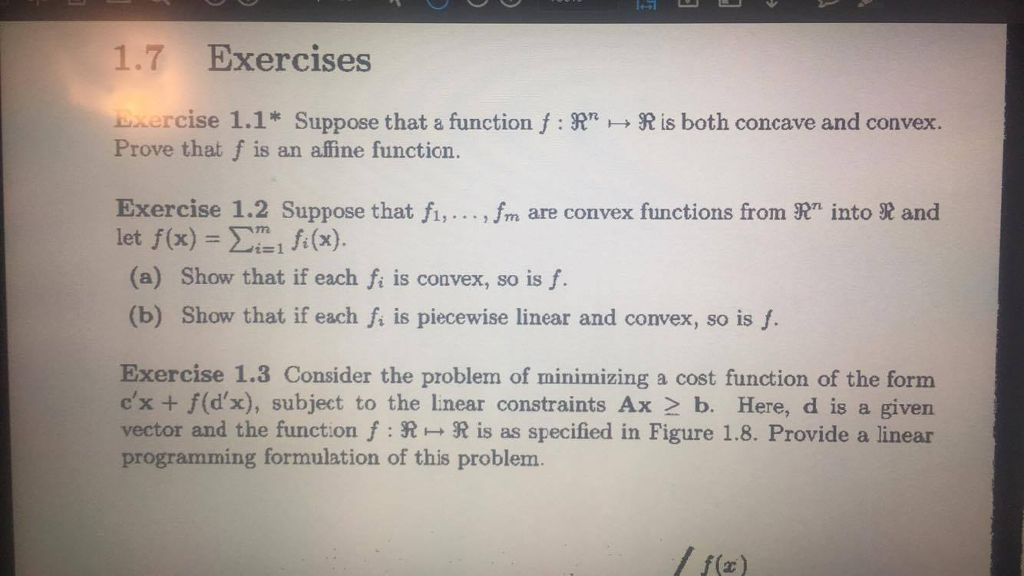 Solved Suppose that a function f: R^n rightarrow R is both | Chegg.com