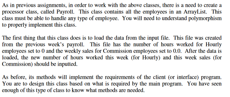 Solved Employee Types I. The company has three types of | Chegg.com