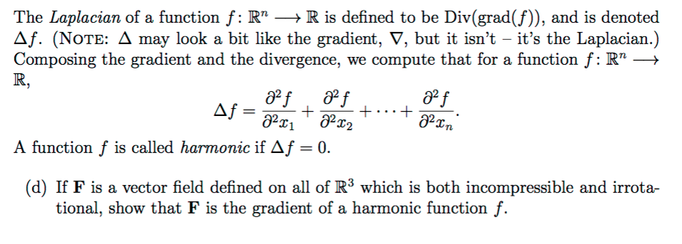 Solved 5, A vector field F is called incompressible if | Chegg.com