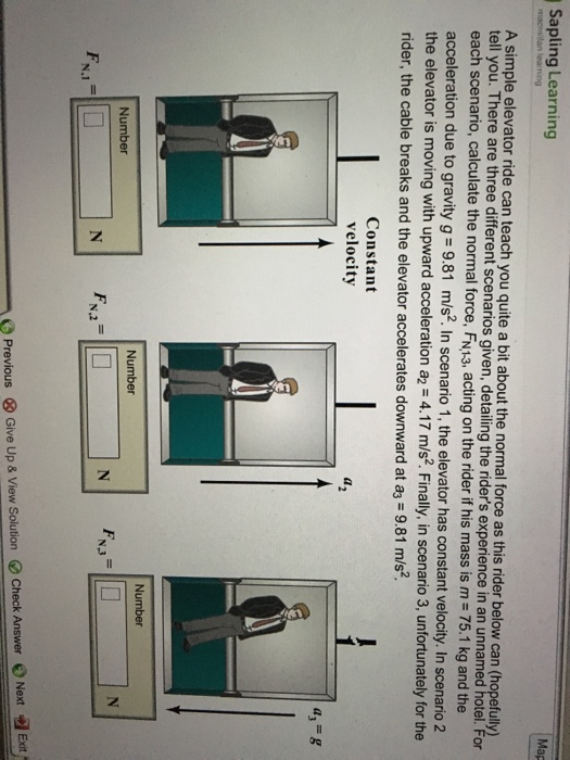 Solved A simple elevator ride can teach you quite a bit | Chegg.com