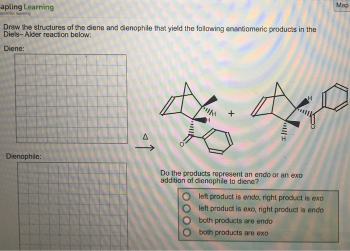 Solved Draw the structures of the diene and dienophile that | Chegg.com