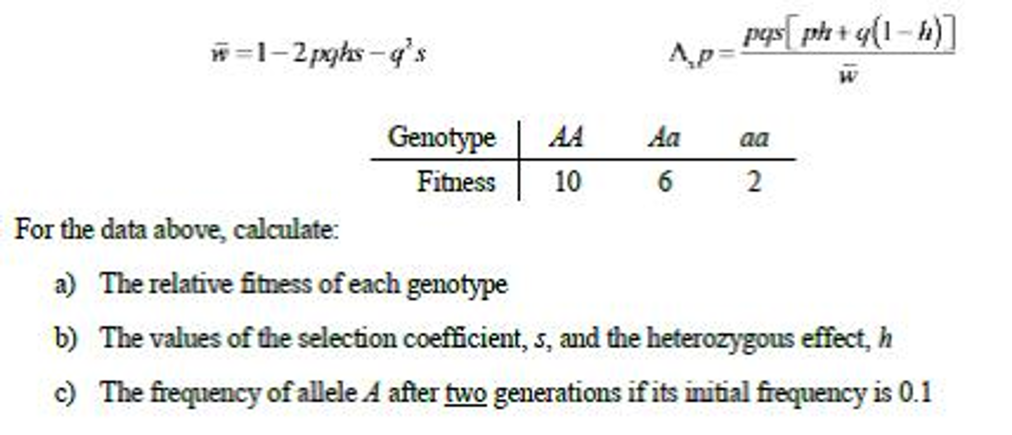 W = 1 - 2 pqhs - q^2s Lambda_2 p = pqs[ph + q(1 - | Chegg.com