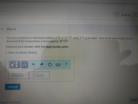 Solved c) 6of12 (> Part A You have prepared a saturated | Chegg.com