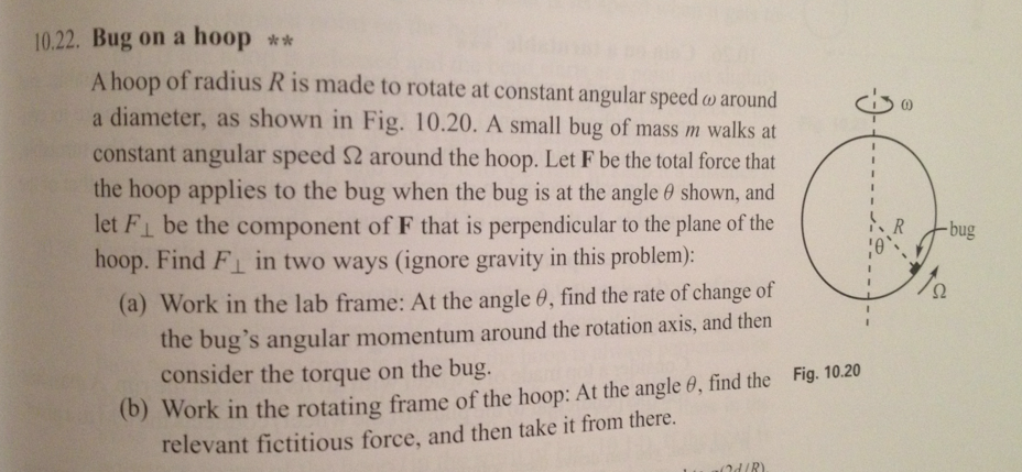 A Hoop Of Radius R Is Made To Rotate At Constant