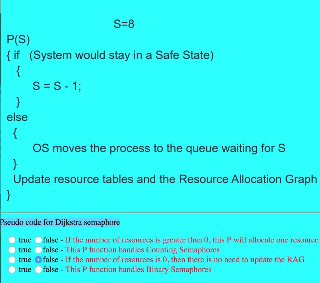 Solved S-8 P(S) if (System would stay in a Safe State) S S-1 | Chegg.com
