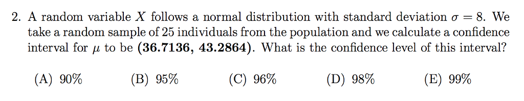 Solved 2 A Random Variable X Follows A Normal Distribution 6135