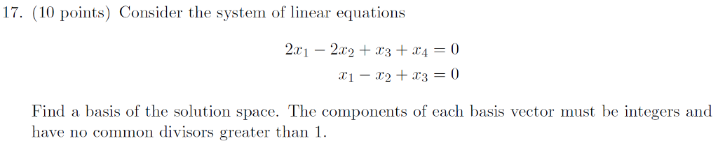 Solved Consider the system of linear equations 2x_1 - 2x_2 | Chegg.com
