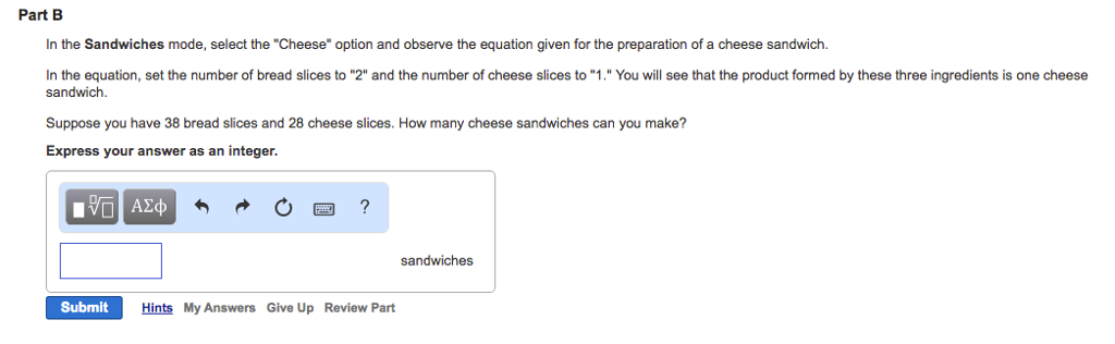 Solved In the Sandwiches mode, select the 'Cheese" option | Chegg.com