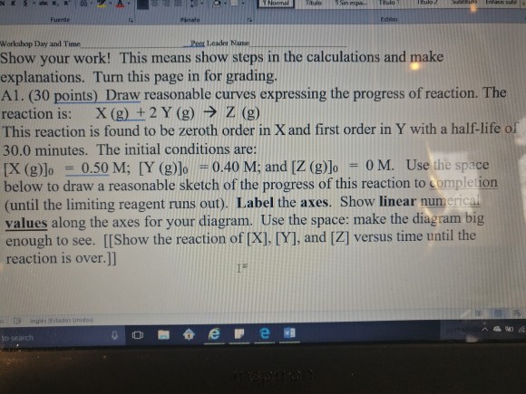 Solved Fuente Poa Leader Name Workshop Day and Time Show | Chegg.com