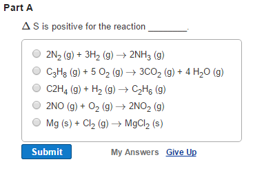 Solved Delta S is positive for the reaction 2N_2 (g) + 3H_2 | Chegg.com