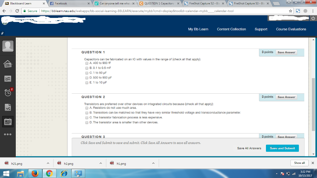 Electrical Engineering Archive | October 13, 2017 | Chegg.com