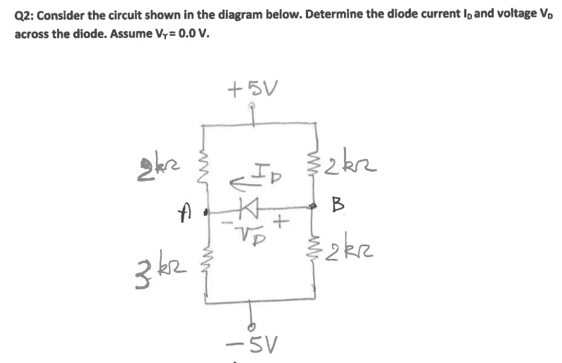 Solved Q2: Consider the circuit shown in the diagram below. | Chegg.com