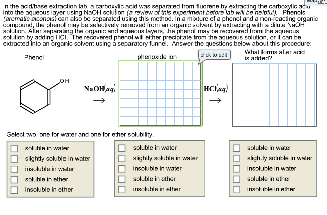 Solved In the acid/base extraction lab, a carboxylic acid | Chegg.com