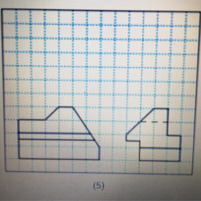 Solved I need help drawing the missing orthographic | Chegg.com