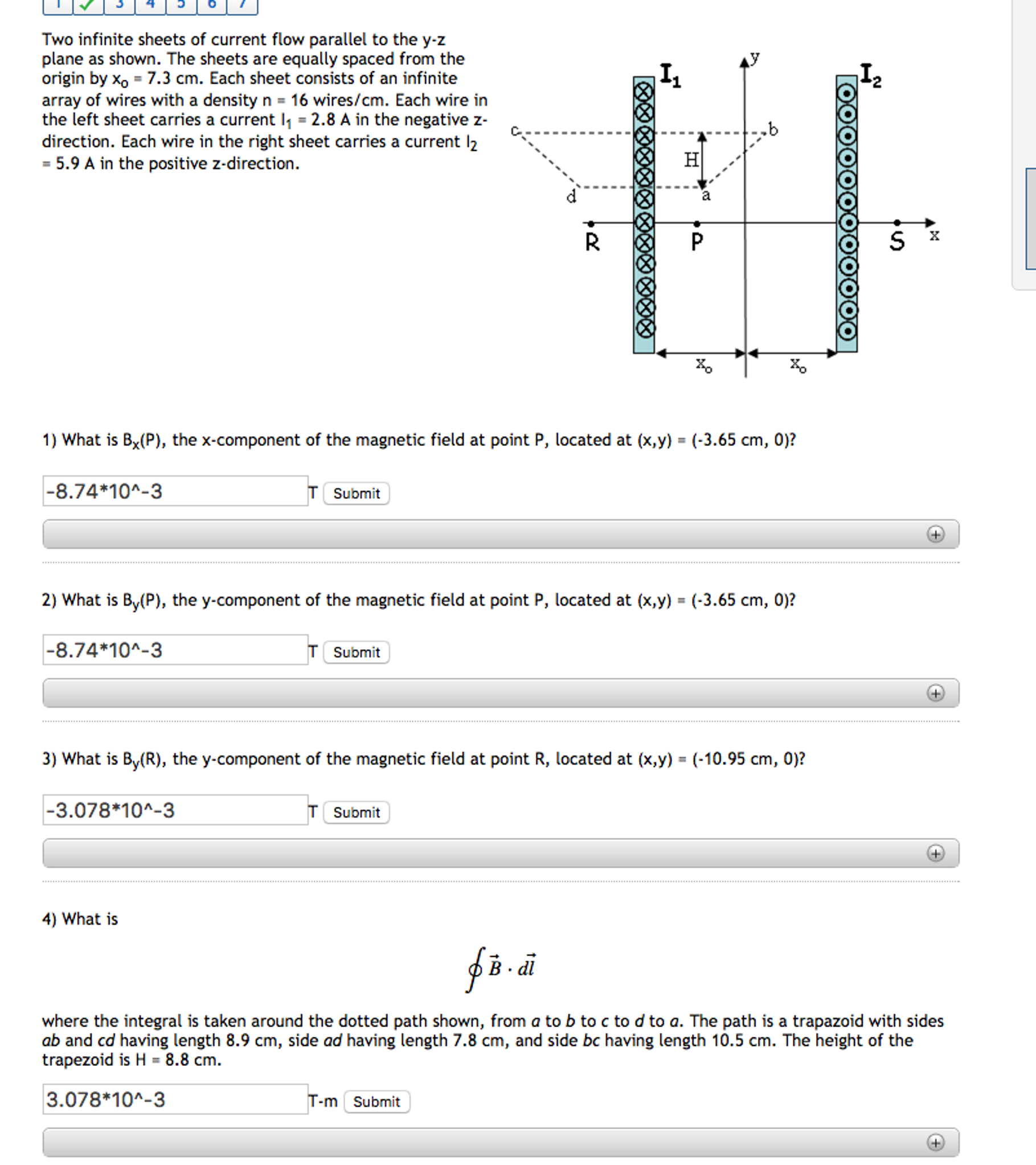 Solved: Two Infinite Sheets Of Current Flow Parallel To Th... | Chegg.com