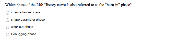 Solved Which phase of the Life-History curve is also | Chegg.com