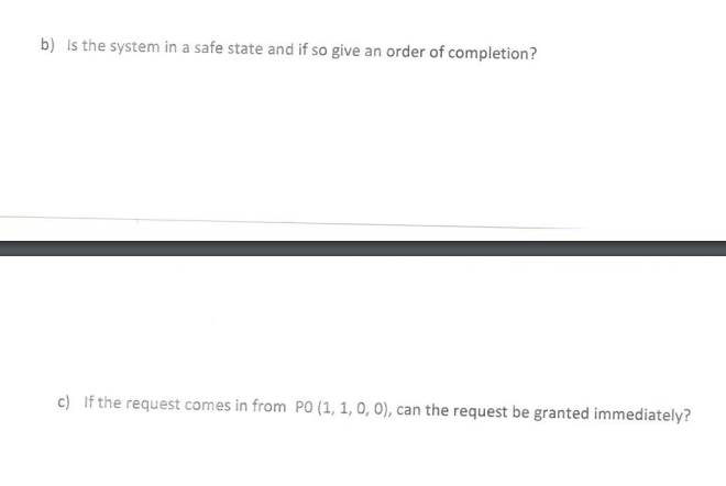Solved Consider the following snapshot of a System. | Chegg.com