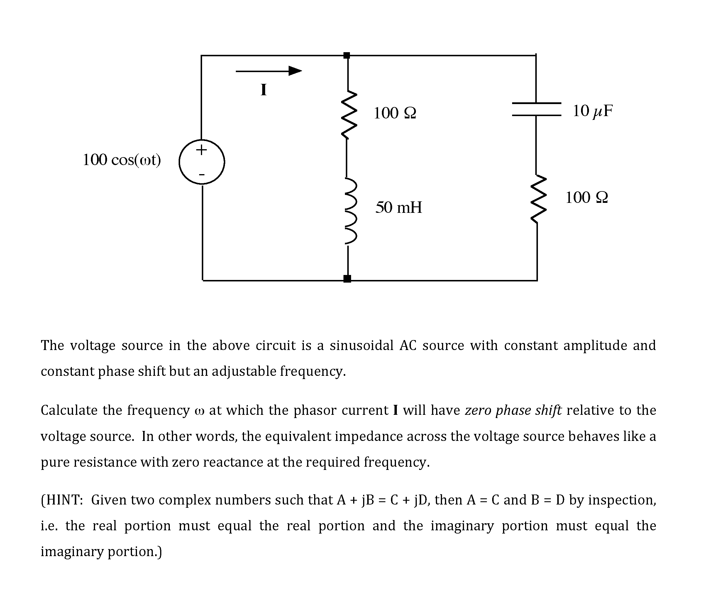 Solved The voltage source in the above circuit is a | Chegg.com