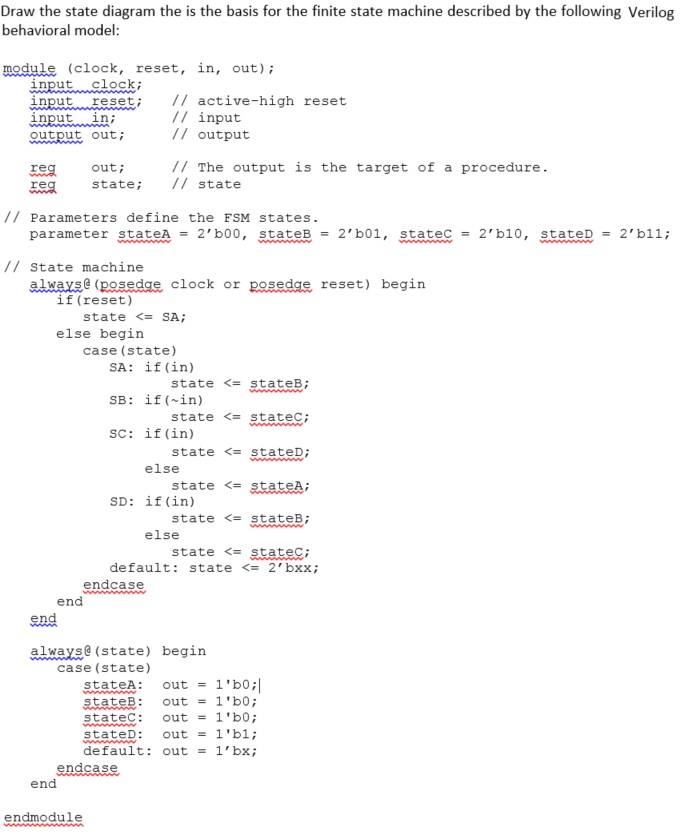 Draw the state diagram the is the basis for the | Chegg.com