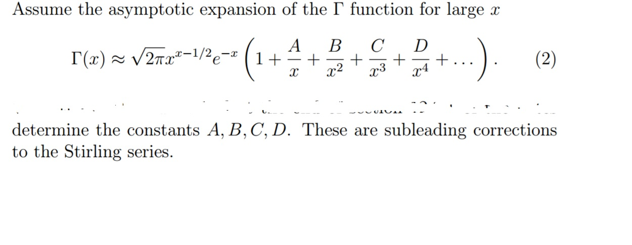 Solved Assume the asymptotic expansion of the lambda | Chegg.com