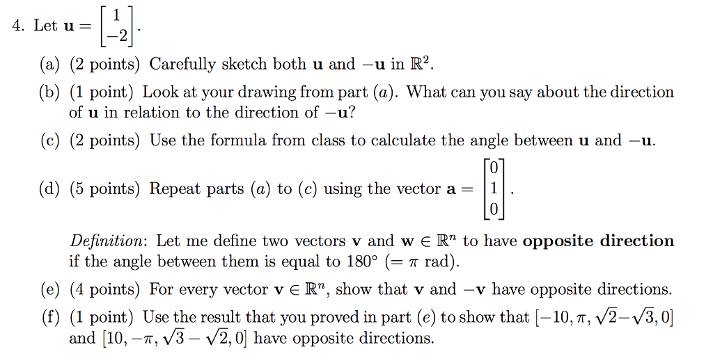 Solved et u (a) (2 points) Carefully sketch both u and -u in | Chegg.com