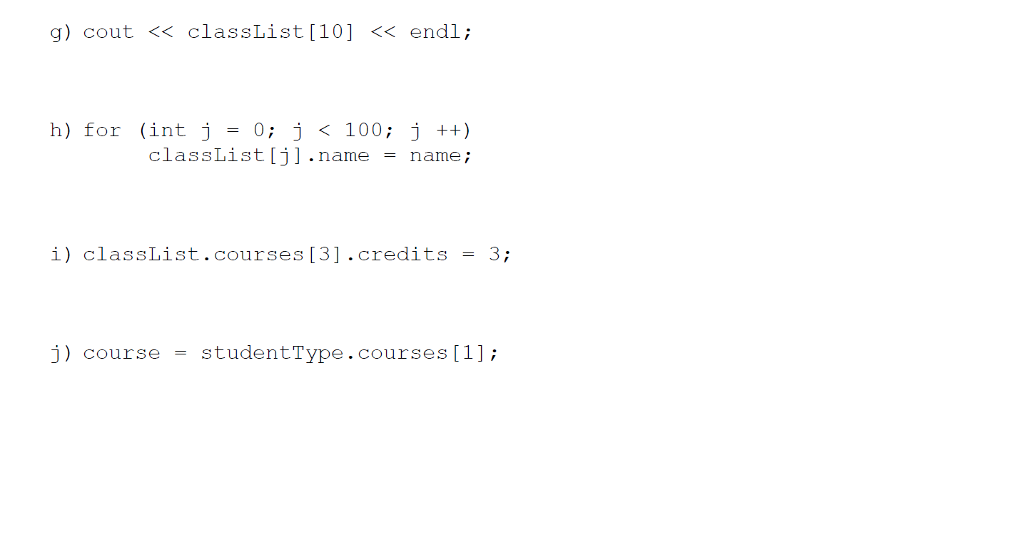 Solved 5 Define A Struct Cartype To Store The Following