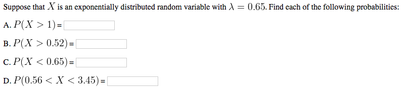 Solved Suppose That X Is An Exponentially Distributed Random 