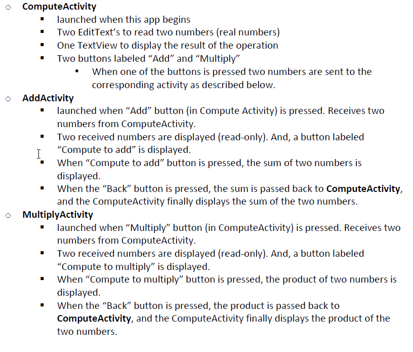 Solved Create this in Android Studio and post the code and a | Chegg.com