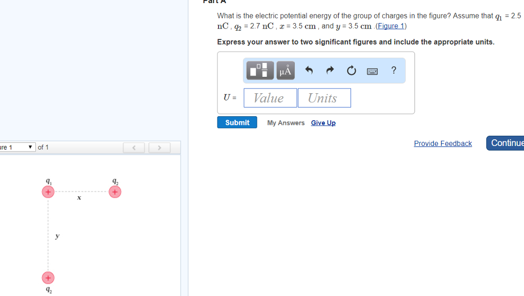 Solved What is the electric potential energy of the group of | Chegg.com