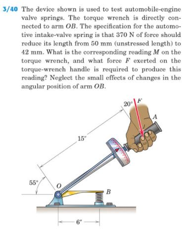 Solved The device shown is used to test automobile-engine | Chegg.com