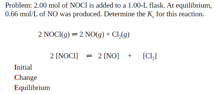 Solved Please use the ICE method to solve the problem above | Chegg.com