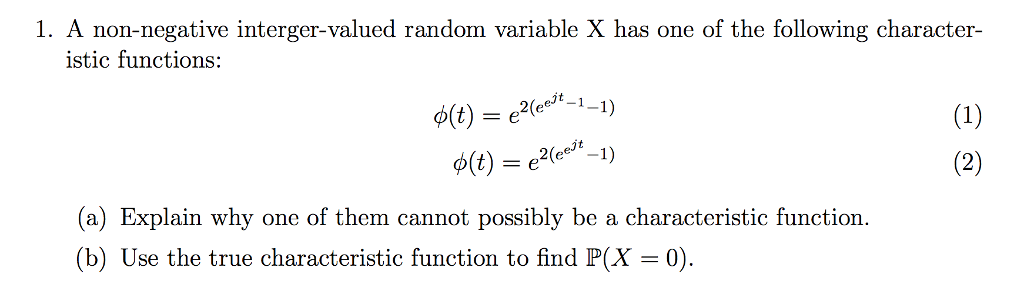 Solved A Non Negative Interger Valued Random Variable X Has 0869