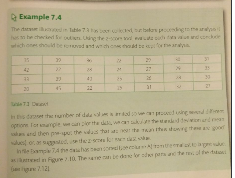 ANSWER QUESTIONS 7.1 and 7.3 USING EXCEL AND EXCEL | Chegg.com